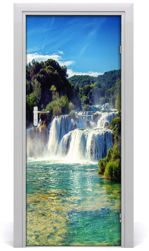 Fototapeta na dveře vodopád Krka 75x205 cm