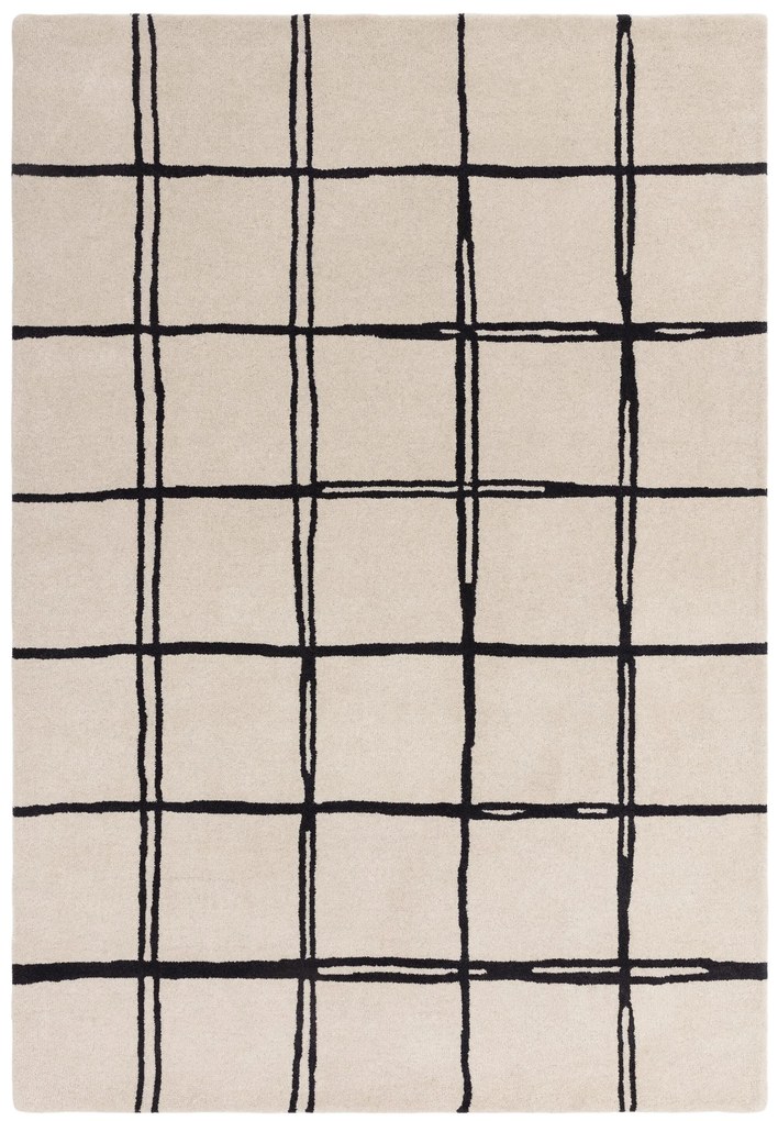 Tribeca Design Kusový koberec Swans Grid Monochrome Rozměry: 80x150 cm