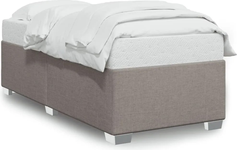 Rám postele bez matrací taupe 80x200 cm textil 3284433