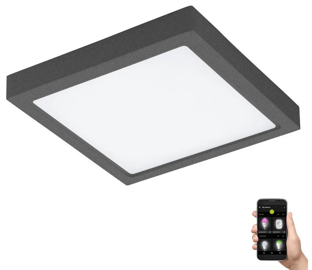 Eglo | Eglo 33578- LED Stmívatelné koupelnové svítidlo ARGOLIS-C 22W/230V IP44 antracit | EG33578