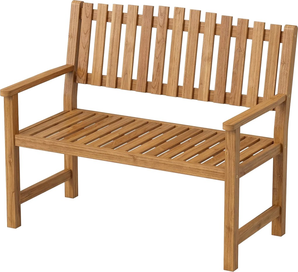 Outsunny zahradní lavice pro 2 osoby | akátové dřevo (FSC) s opěrkami | nosnost 320 kg | 112 x 64 x 92 cm | Aosom