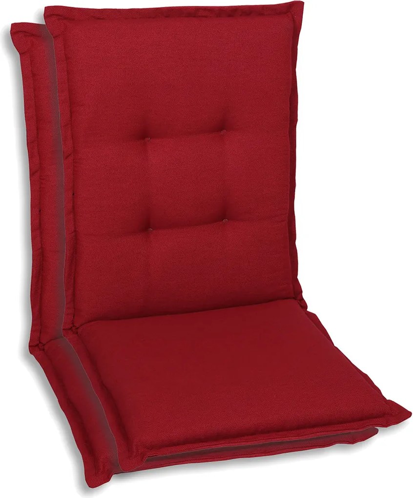 Go-De Textil Sada zahradních podsedáků Uni (střední opěrka, 2 kusy, třešňová červená)