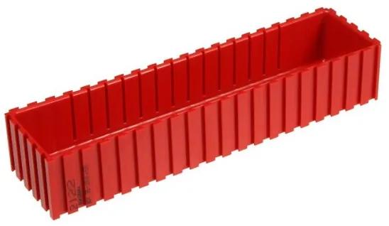 Plastová krabička na nářadí 35-200x50 mm, červená