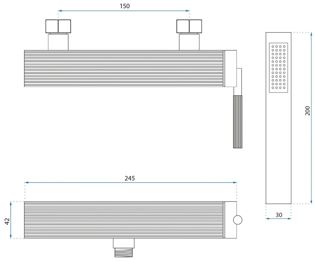 Sprchová baterie REA Argon GOLD