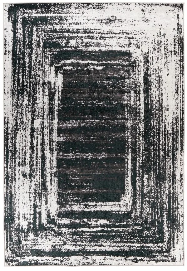 Kayoom Kusový koberec Rhodin 725 Černá / Bílá Rozměr: 120 x 170 cm