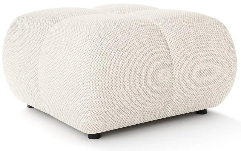 Čalouněný taburet ALMADA 72x72 cm krémová 8590828985549