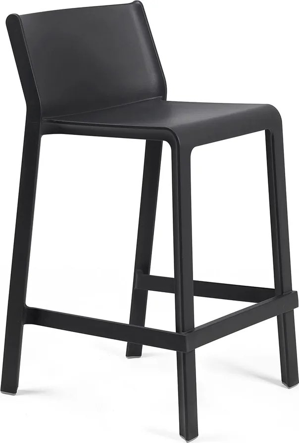 Nardi Plastová barová židle TRILL s nižším sedem bianco