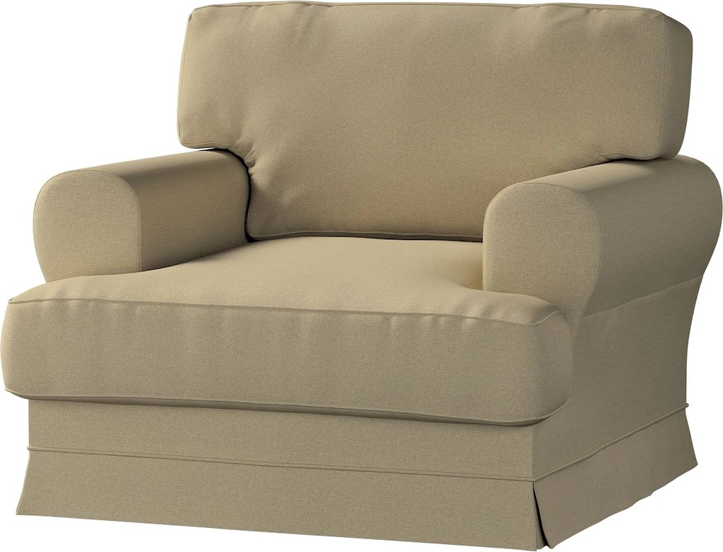 Potah na křeslo IKEA Ekeskog barva zelená látka pletený vzor
