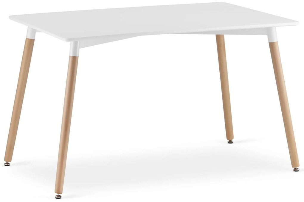 ARCHIV Jídelní set 1 + 4, stůl ADRIA 120x80cm bílý + židle BALI MARK černá