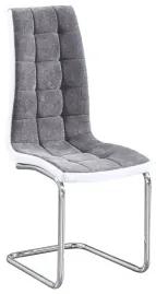 Jídelní židle SALOMA NEW tmavě šedá/bílá