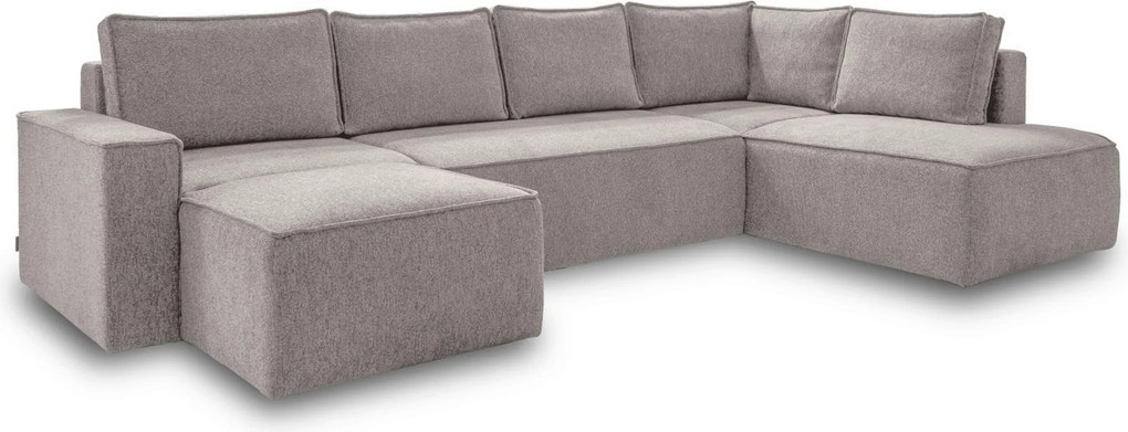 XXXLutz SEDACÍ SOUPRAVA, textil, šedá, bílá MID.YOU - Sedací soupravy - 001454003620