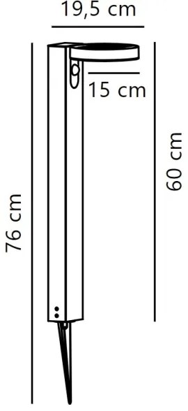 Nordlux - LED Solární lampa se senzorem RICA LED/5W/3,7V IP44