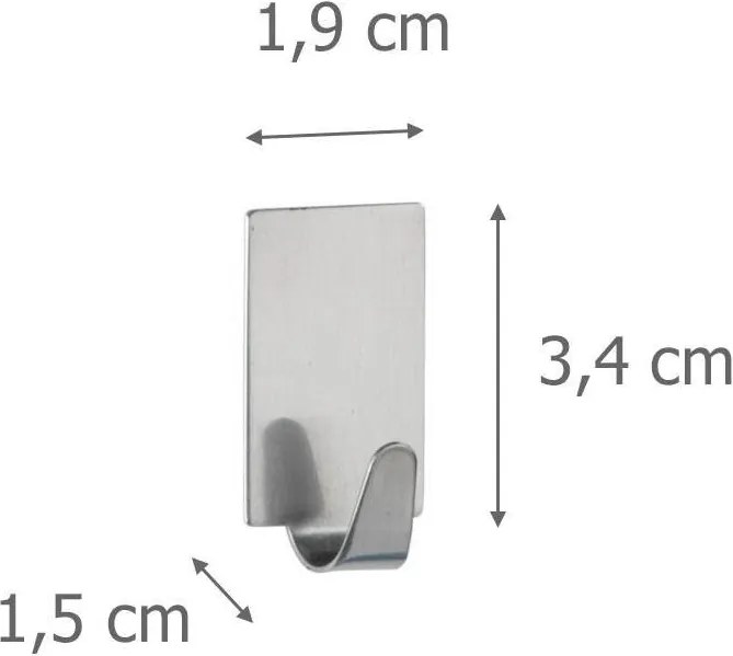 Samolepicí závěs do koupelny, lesklý - sada 4, WENKO
