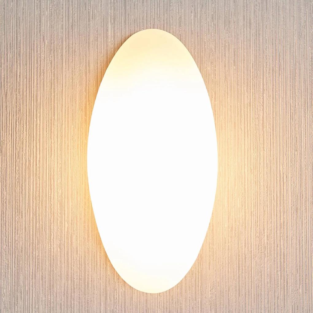 Skleněné nástěnné světlo Jemima, eliptický tvar