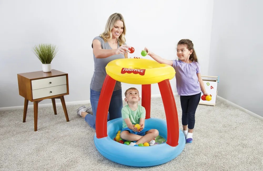 LEAN Dětský nafukovací bazének se stříškou Fisher-Price Bestway 93541