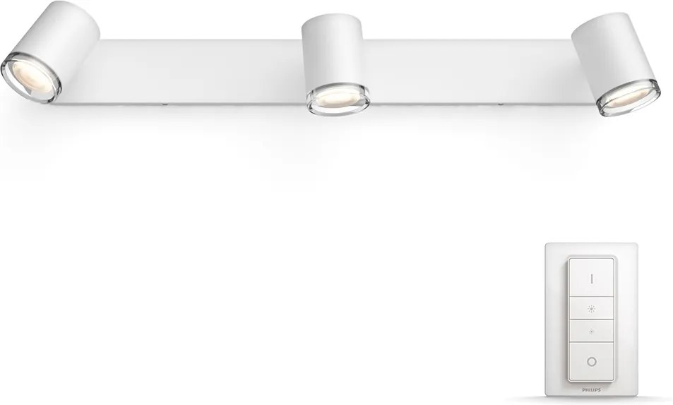 Philips | Philips 34361/31/P7 - LED Stmívatelné koupelnové svítidlo HUE ADORE 3xGU10/5,5W IP44 | P2508
