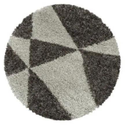 Kusový koberec Tango kruh 3101 taupe - 120 x 120 cm