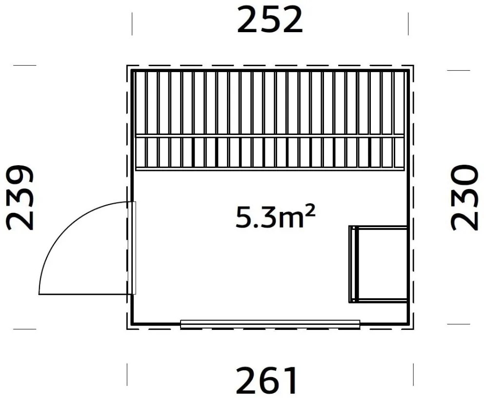 Sauna PALMAKO GRACE 5,3 m² outdoor Barva: Tmavě-šedá + antracit