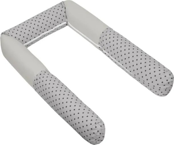 Bellatex Mantinel do dětské postýlky VÁLEC průměr 12x240 cm Hvězdička šedá