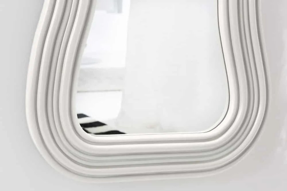 Designové nástěnné zrcadlo Mahealani 100 cm bílé