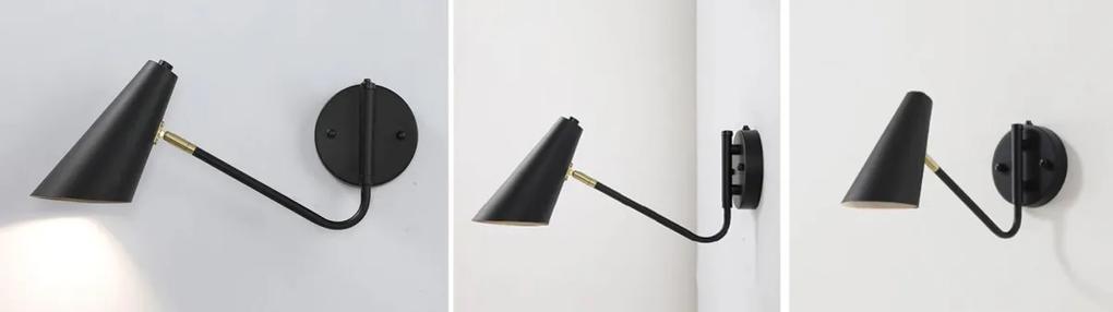 Nástěnná lampa KINKIET STYLE III černá