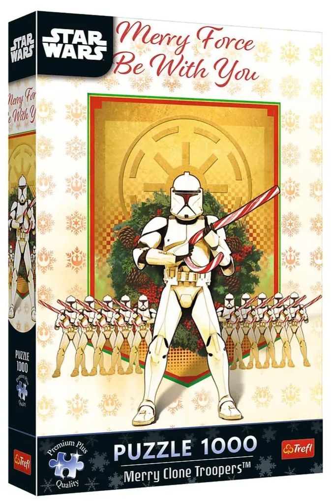 Puzzle Premium Plus: Star Wars - Veselá klonová jednotka 1000 dílků 48x68,3cm v krabici 27x40x6cm