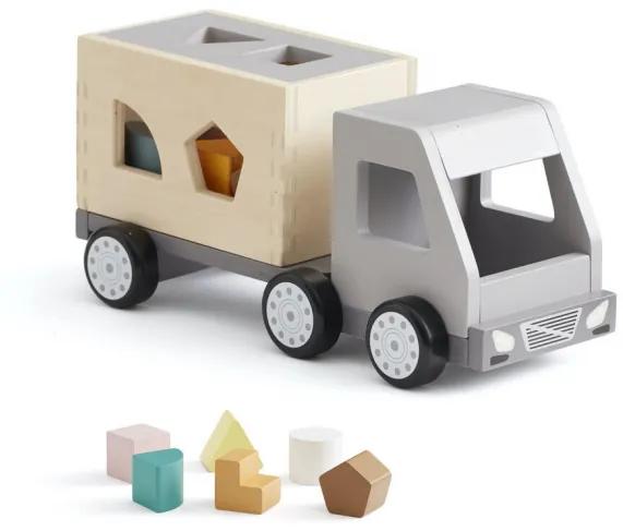 Kids Concept Dřevěné nákladní auto s vkládačkou Aiden