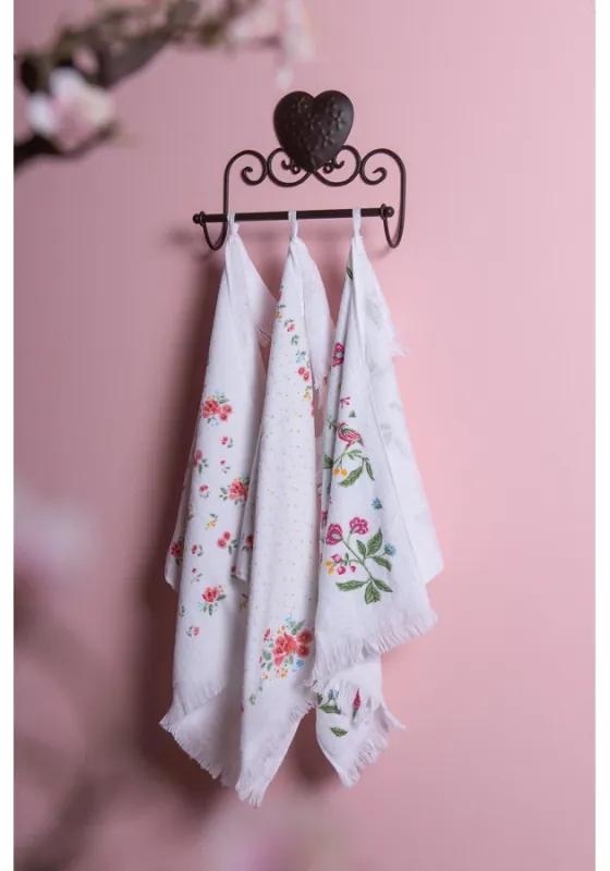 Kuchyňský froté ručník s květy Little Rose Collection – 40x66 cm