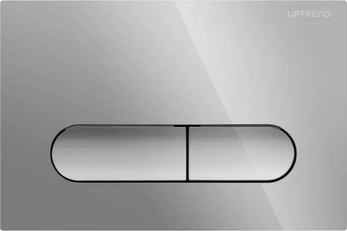 UPTrend Ovládací tlačítko pro WC podomítkové moduly YOSEMITE SHINY CHROME UP004‑C18, chrom lesk