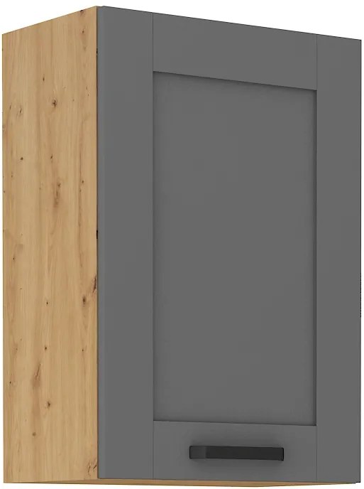 Kuchyňská skříňka LUNA 50 G-72 1F korpus: dub artisan, barva dvířek: šedá DUST