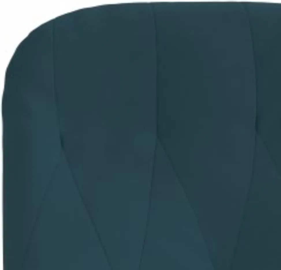 Relaxační křeslo s podnožkou modré samet 3097629