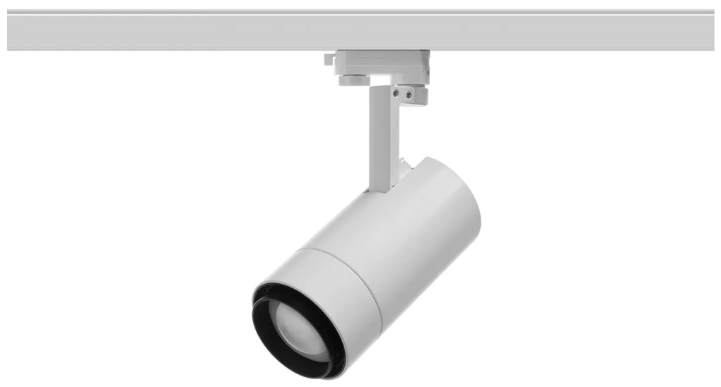 Indeluz 803A-L3135B-01 stropní bodové LED svítidlo pro lištový systém Enigma, bílé, 35W, 3000K, 10-60°, ø10cm