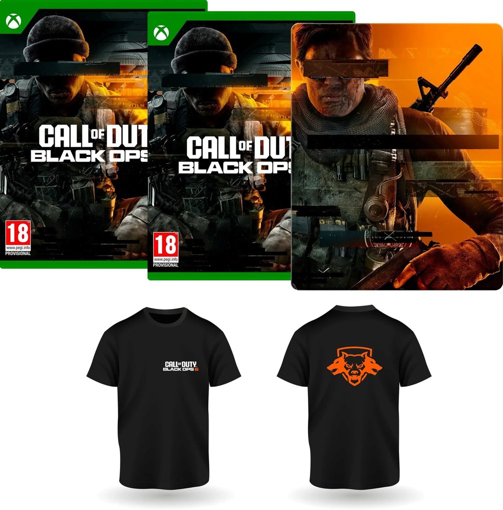 Hra na konzoli call of duty: black ops 6 - double steel pack - 2x xbox + steelbook