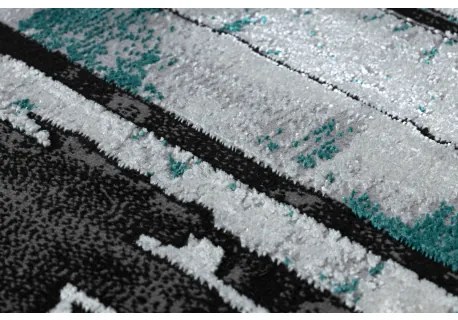 Moderní koberec DE LUXE 619 Rám Strukturální šedá / zelená velikost 120x170 cm | krásné koberce cz