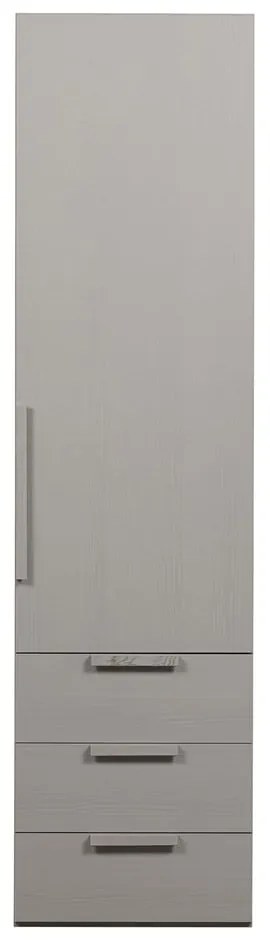 Šedá modulární skříň v dekoru ořechu 55x210x58 cm Rens – WOOOD