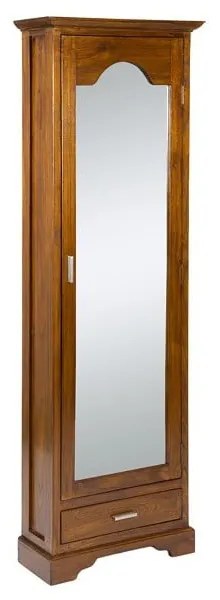 Botník ze dřeva mindi se zrcadlem SantiagoPons Elena, 56 x 22 x170 cm