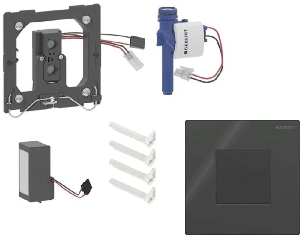 Geberit - Elektronické ovládání splachování pisoárů typ 01, síťové napájení, Bluetooth, černá 116.093.DW.1