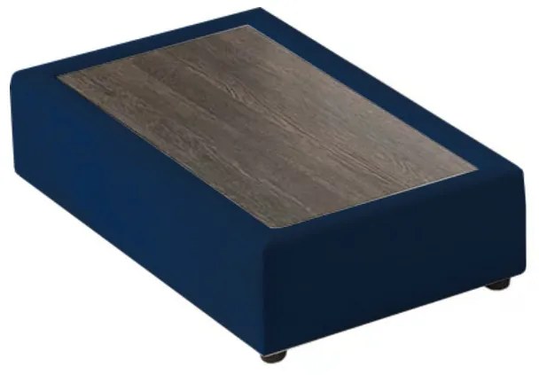 DOLMAR SEDAČKY Odkládací stolek - URBINO S/OT, různé tkaniny a barvy na výběr Čalounění: tmavě modrá (Milton 20)