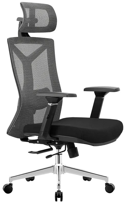 Kancelářská ergonomická židle Neoseat MARCO — látka, černá, nosnost 150 kg