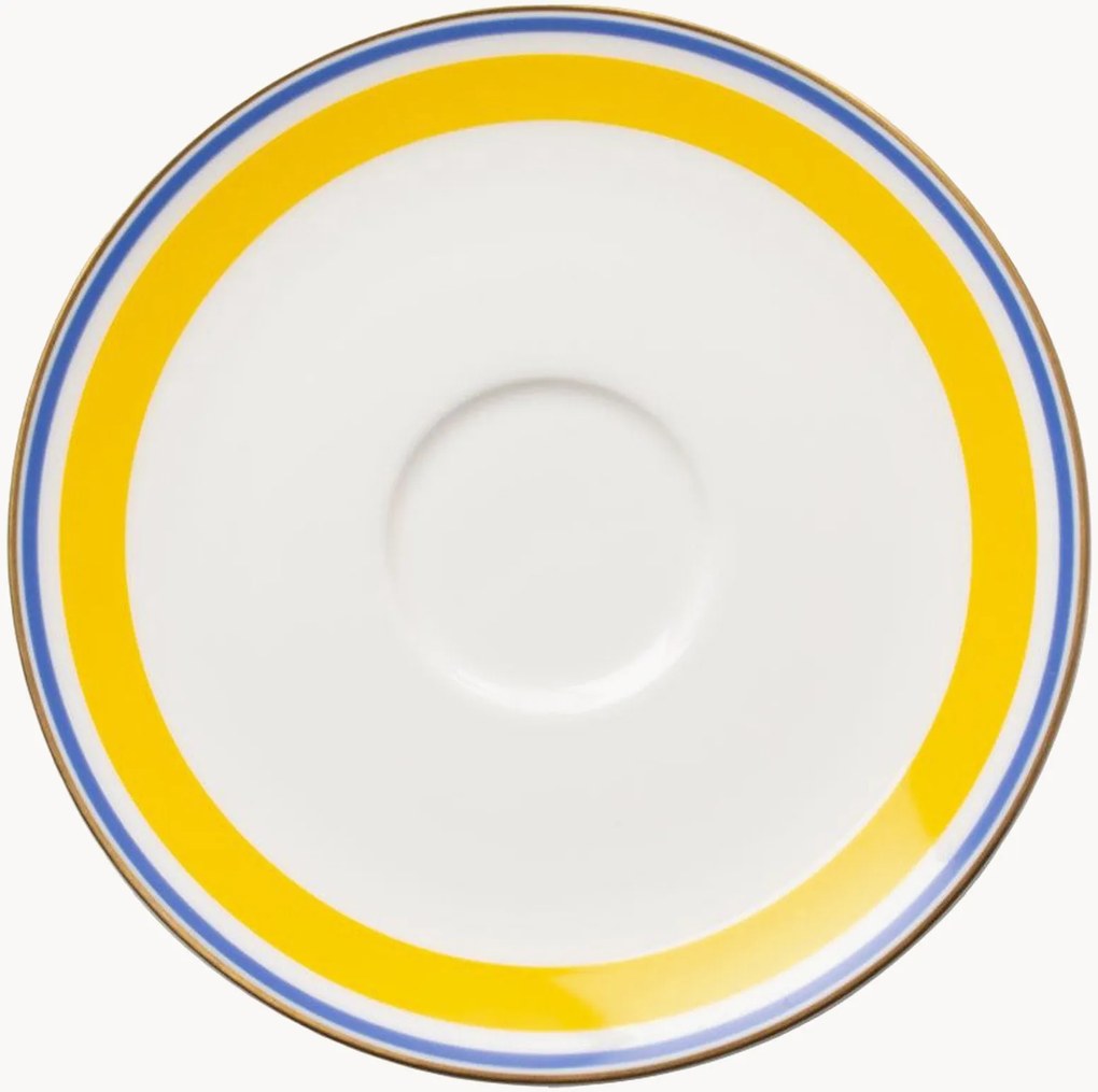 Sada podšálků z kostního porcelánu Capri, 6 dílů