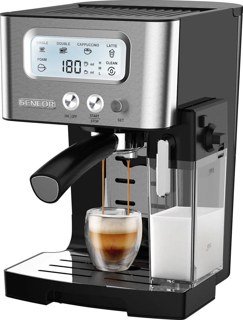 Pákový kávovar sencor ses 4090ss espresso