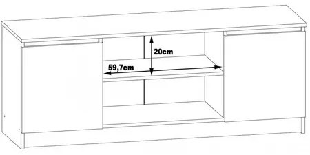 TV stolek RTV K140 wenge