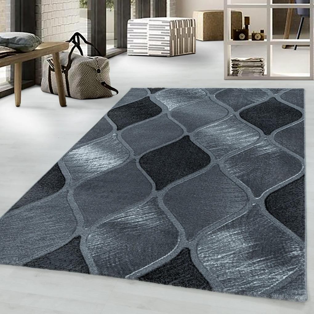 Ayyildiz Kusový koberec COSTA 3530, Černá Rozměr koberce: 80 x 150 cm