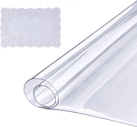 průhledný chránič na stůl, 45,7 × 91,4 cm obdélníkový obal na stůl