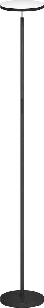 HOMCOM RGB lampička Uplighter, stmívatelná lampa s dálkovým ovládáním a dotykovým ovládáním, 350° otočná hlava, černá