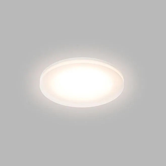 LED2 2050131D Static, zápustné svítidlo se saténovým difusorem, 7W 3000K stmívatelné DALI, průměr 9,2cm, IP44