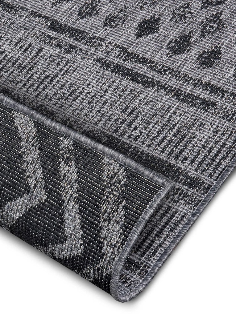 NORTHRUGS - Hanse Home koberce Kusový koberec Twin Supreme 105417 Biri Night Silver – na ven i na doma - 160x230 cm