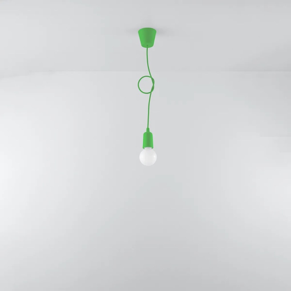 Sollux Lighting Závěsné svítidlo DIEGO 1 zelené