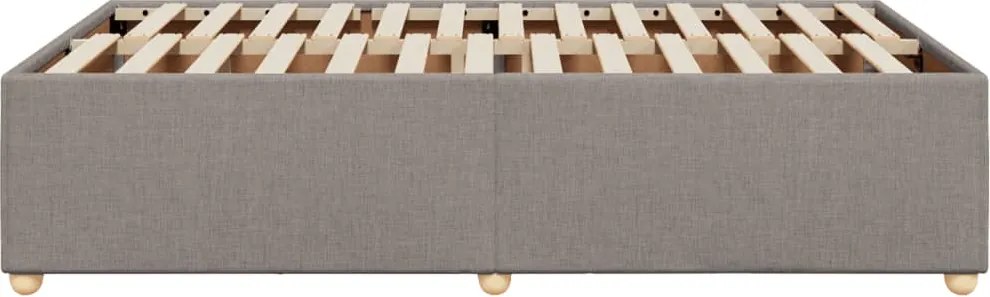 Rám postele bez matrace taupe 120 x 200 cm textil 3284726