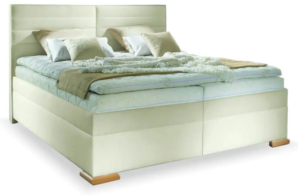Americká postel boxspring LUCIA 200x200, s úložným prostorem